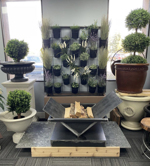 Custom Metal Fire Feature - Twisted Elements